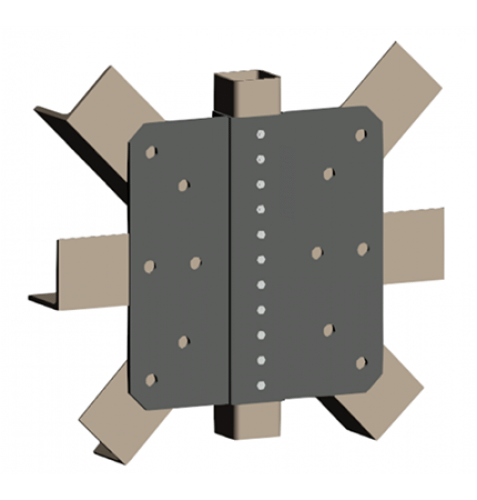 SHS Steel Angle Bracing Cleats | Adjustable for High Loads
